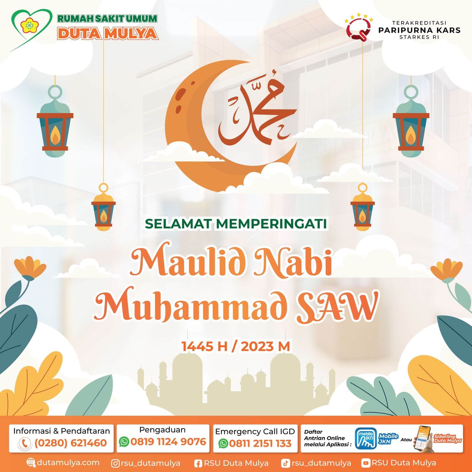 Memperingati Maulid Nabi Muhamad SAW - Rumah Sakit Umum Duta Mulya